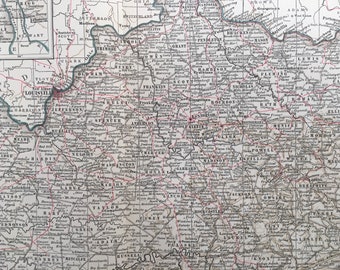 1903 Large KANSAS MAP U.S. States Map America Map American Cartography ...