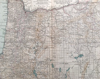1903 Large KANSAS MAP U.S. States Map America Map American Cartography ...