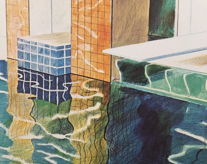 1978 DAVID HOCKNEY study of Water, Phoenix, Arizona, 1976 Print Fine ...