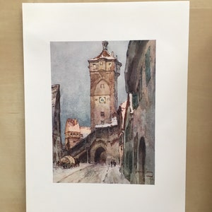 1912 GERMANY - ROTHENBURG - Germany Print - German City Print - Germany ...