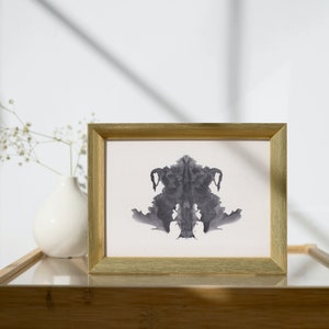 1948 RORSCHACH INKBLOT TEST Card - Inkblot Test Print - Psychology Wall ...