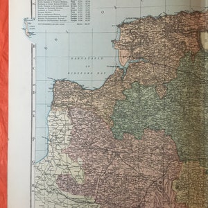 1895 Large NORTH DEVON MAP - Original Antique Map of Devon ...