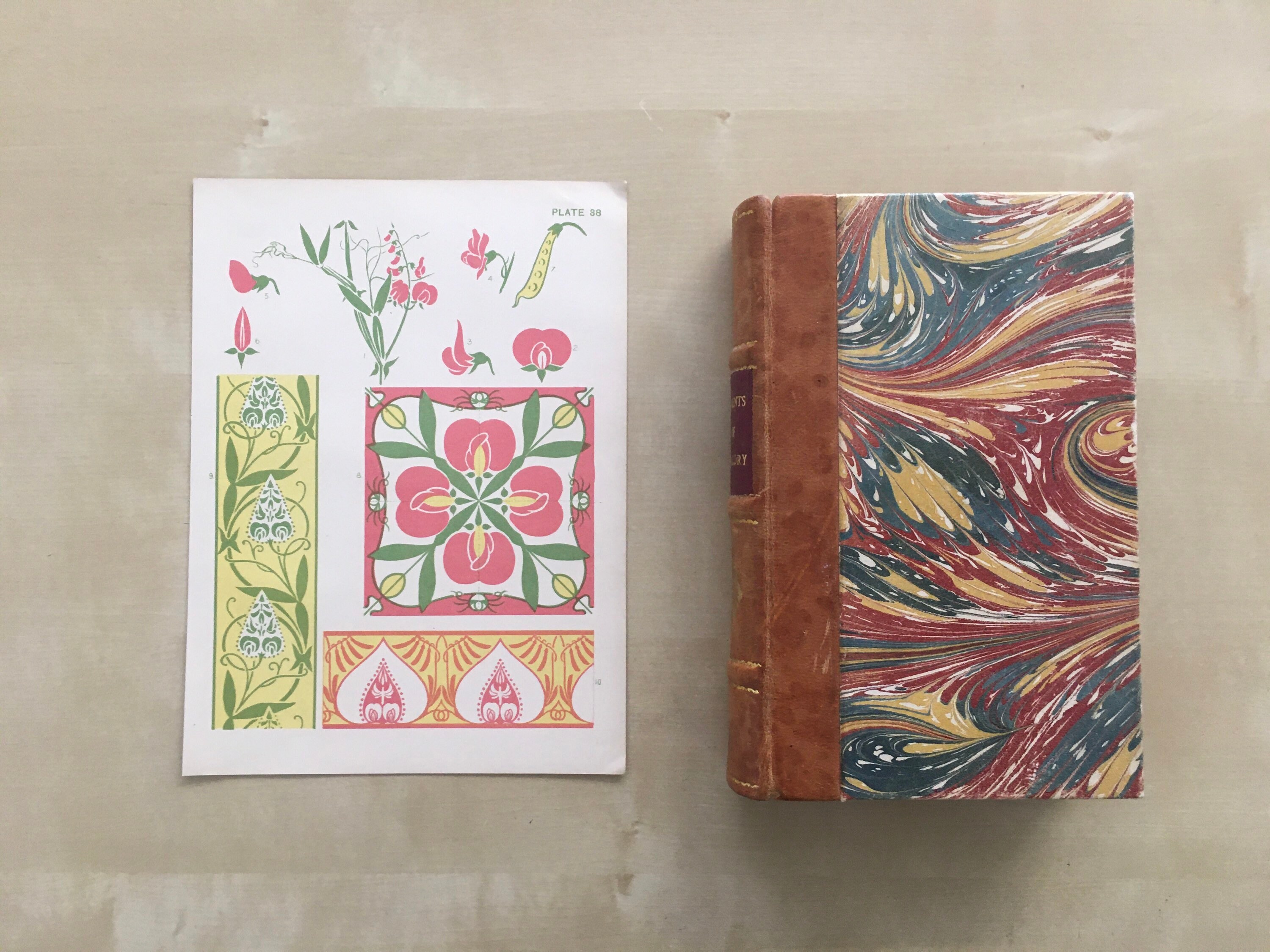 1903 ART NOUVEAU Sweet Pea Print Art Nouveau Wall Art Art - Etsy