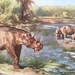 1960 UINTATHERIUM Print Prehistoric Animals Print Paleoart - Etsy