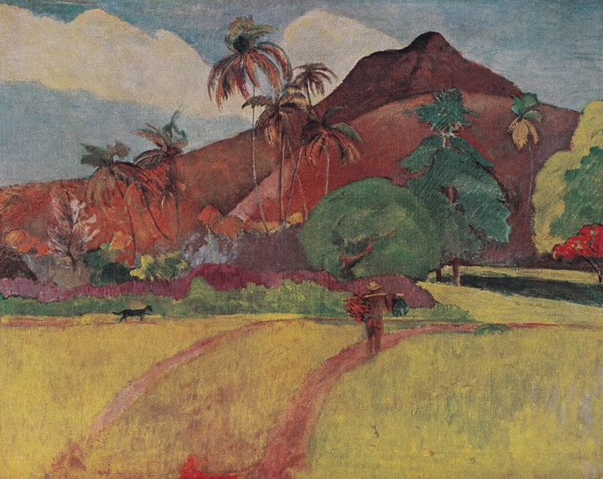 Exhibition Print, Paul Gauguin Print, Gauguin Vintage Print, Gauguin ...