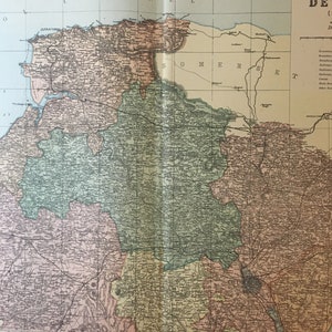1895 Large NORTH DEVON MAP - Original Antique Map of Devon ...
