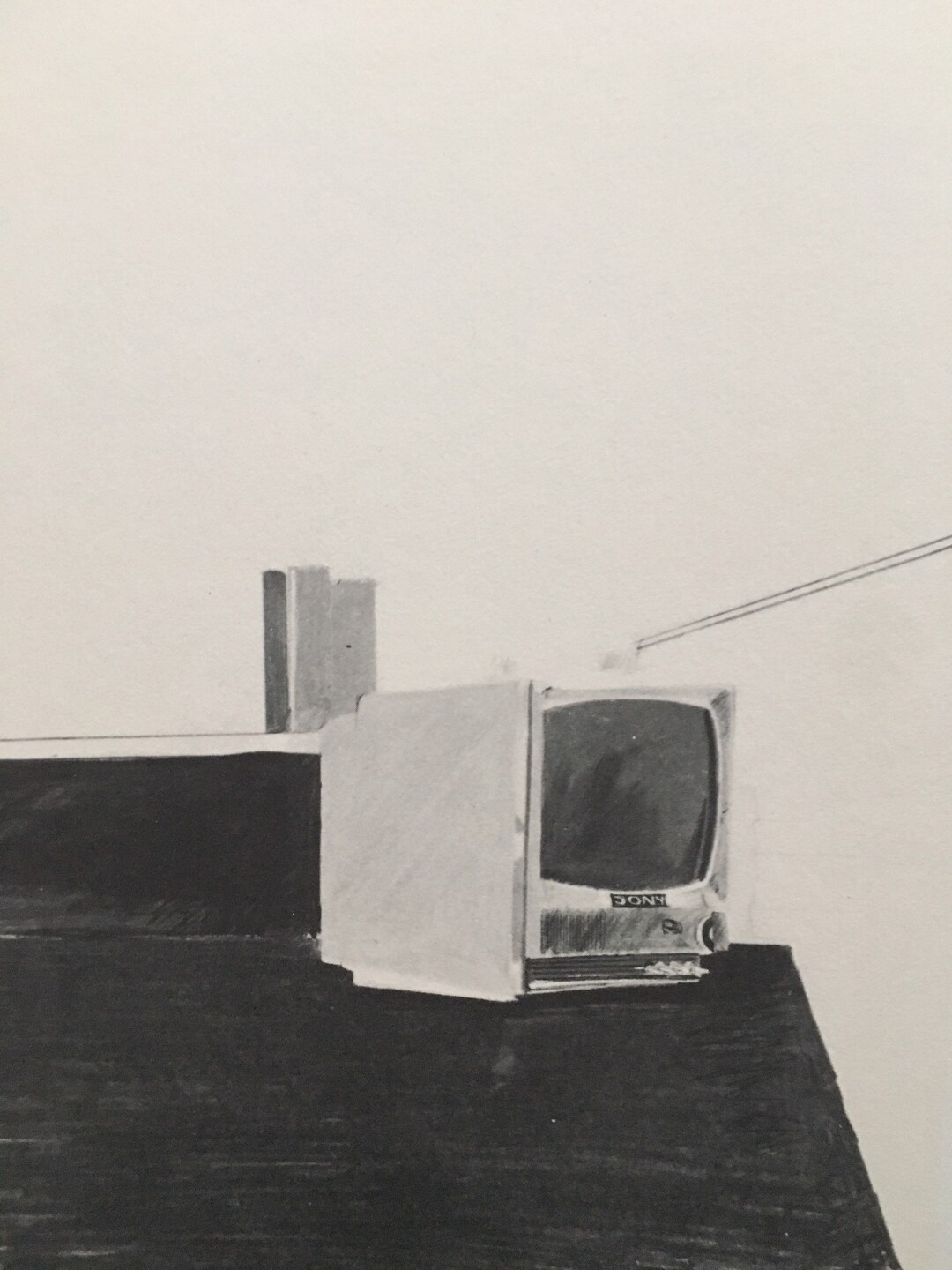 1978 DAVID HOCKNEY - "sony TV, 1968" Print - Hockney Art - Hockney Wall ...