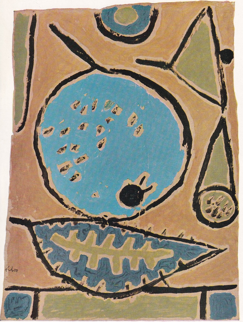 1958 PAUL KLEE Print coelin Fruit 1938 Klee - Etsy