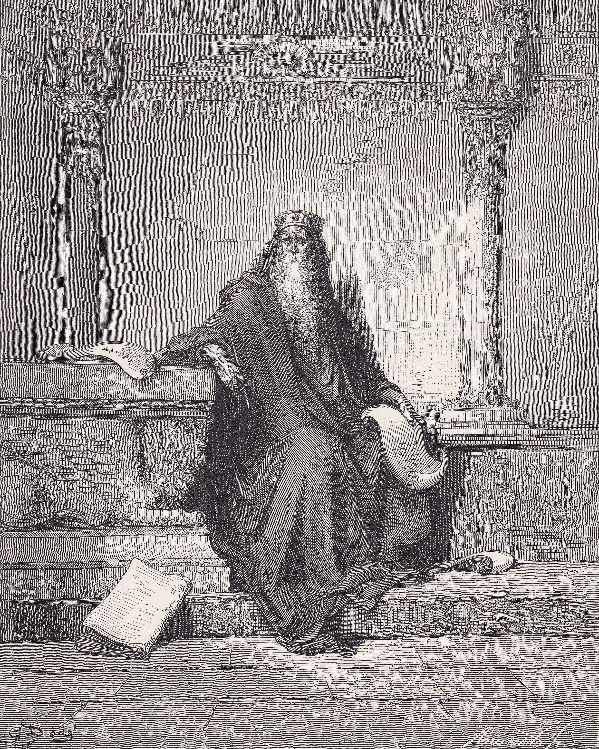 1870 GUSTAVE DORE Print - "solomon" - Dore Wall Art - Antique Dore ...