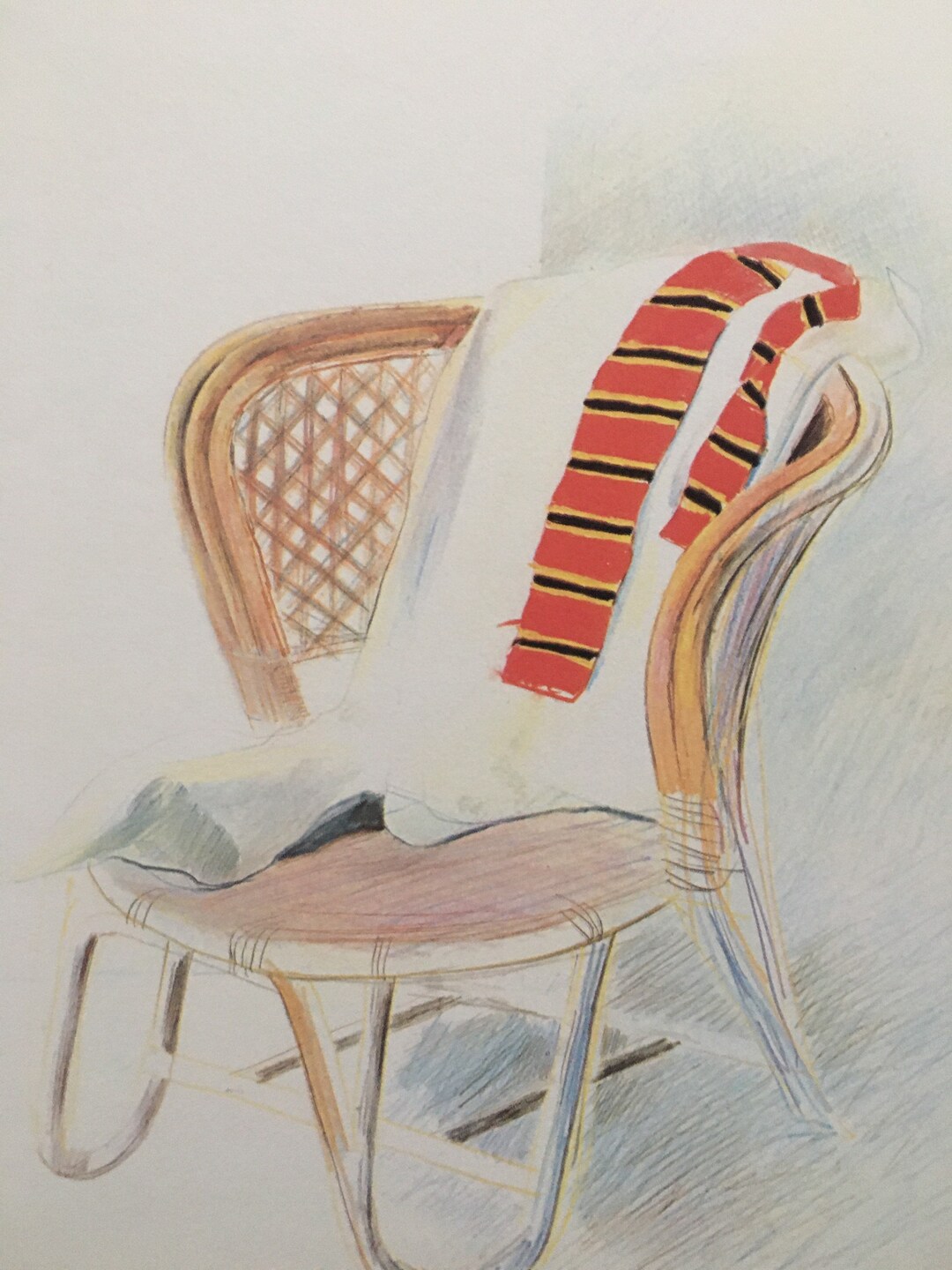 1978 DAVID HOCKNEY - "my Suit and Tie, 1971" Print - Hockney Art - Hockney Wall Art - Vintage ...