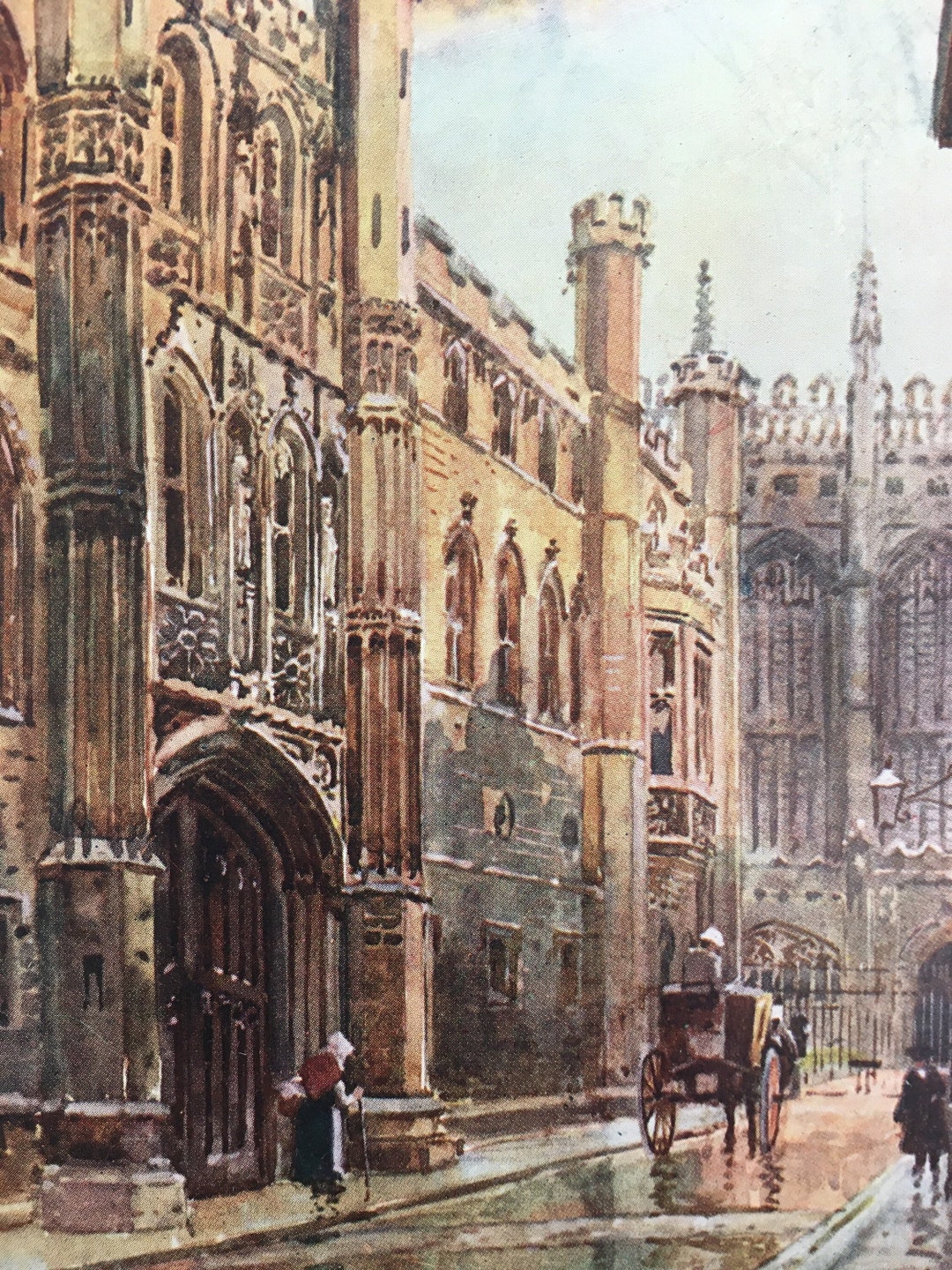 1907 CAMBRIDGE - KING'S COLLEGE: the Old Gateway - William Mathison ...