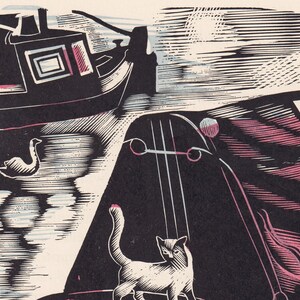 1950 JOHN O'CONNOR Wood Engraving & Linocut Print 'A Butty' From Original Block 8.25 X 5.9 ...