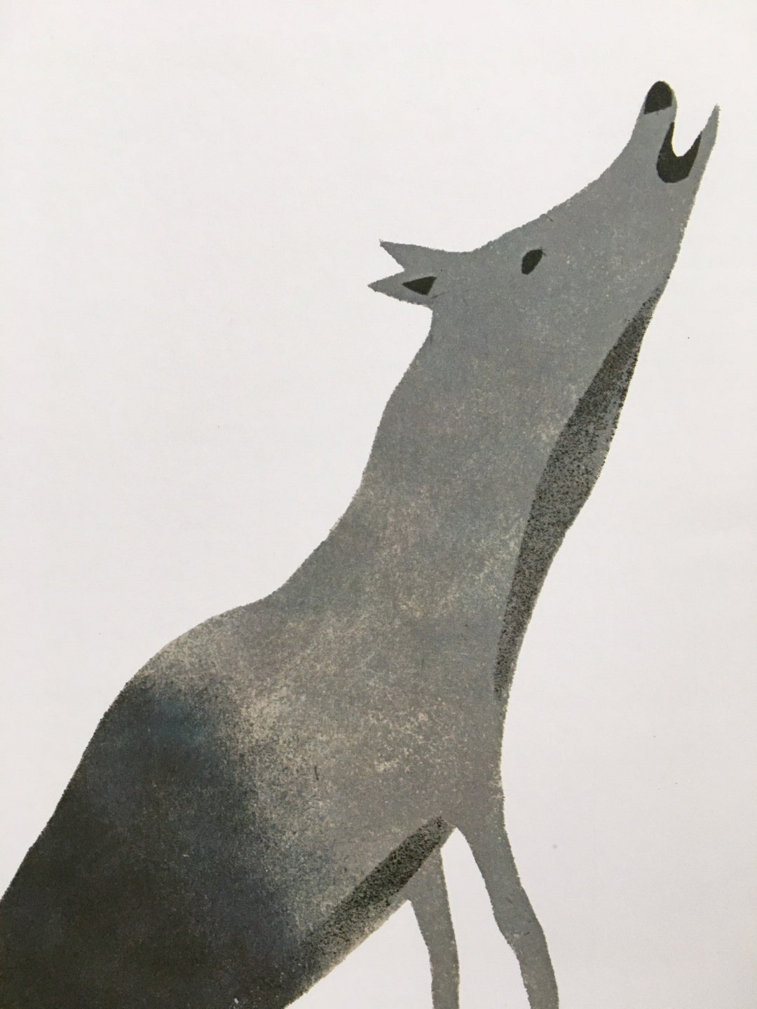 1974 INUIT ART wolf Noah Eskimo Wall Art Inuit Folk Art Native Canadian ...