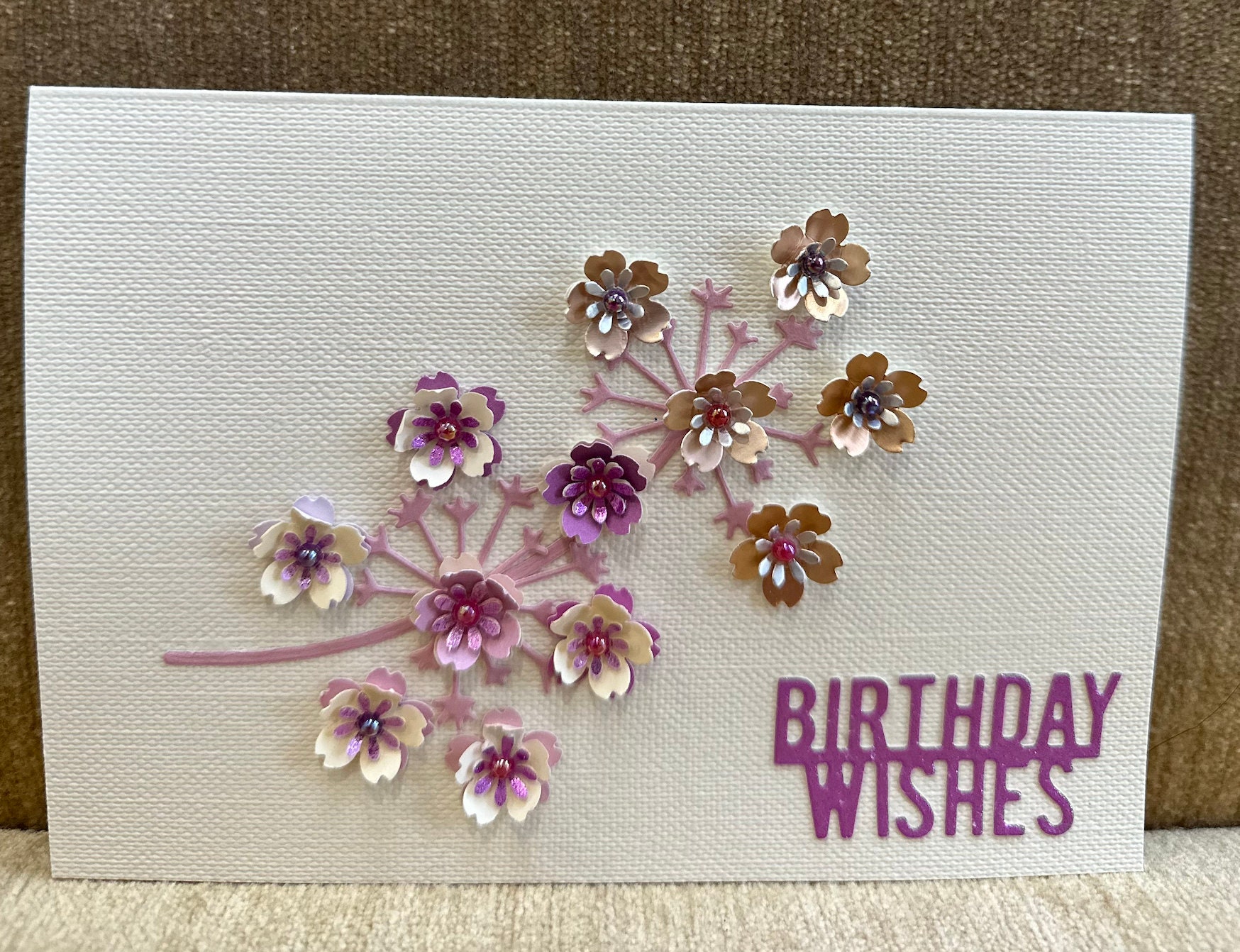 3D Handmade Happy Birthday Card, Paper Flowers, Variety Floral Birthday ...