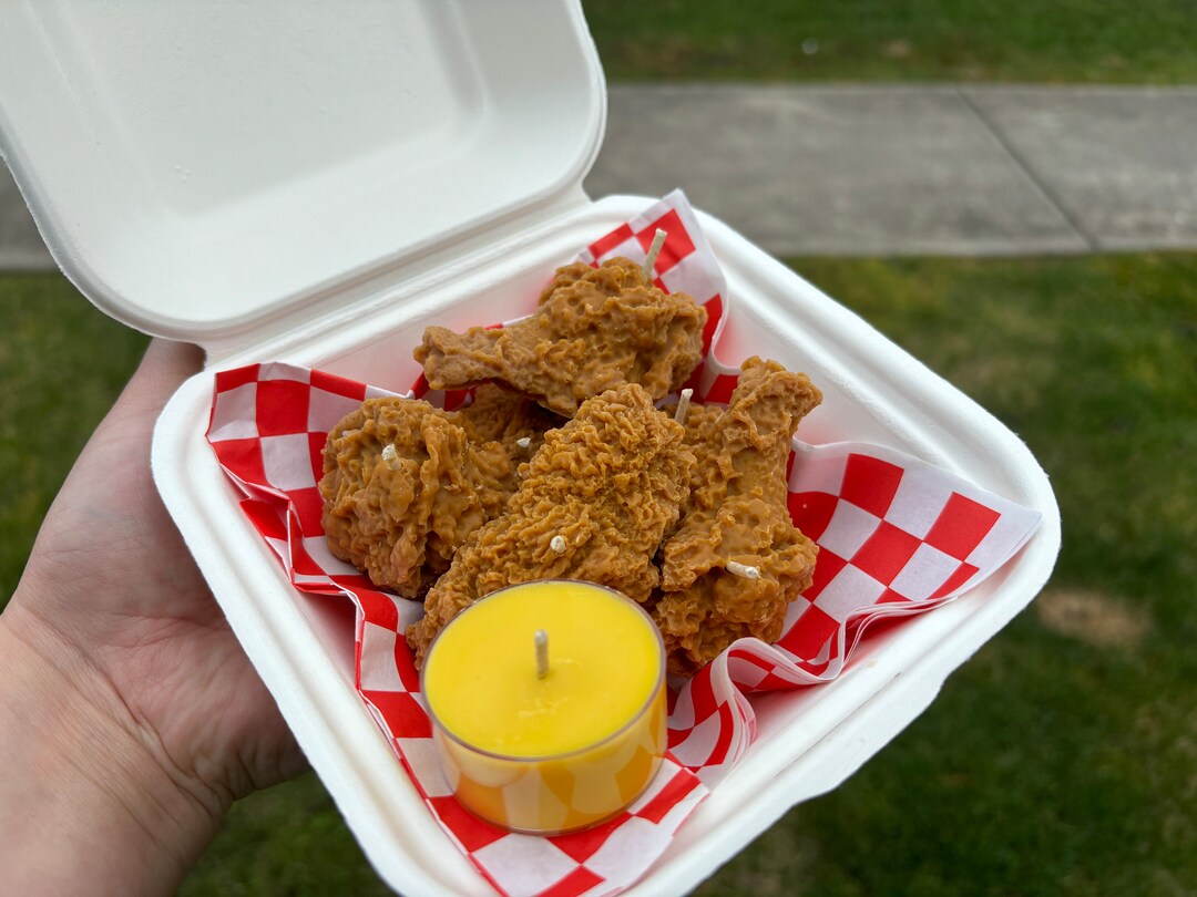Fried Chicken Wing Soywax Candle Set – Funny Food Candle Gift - Etsy