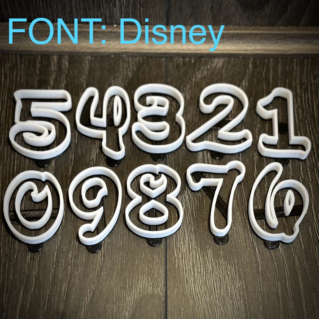 Font Disney Comic and Minecraft Font Cookie Cutters Same Day Print - Etsy