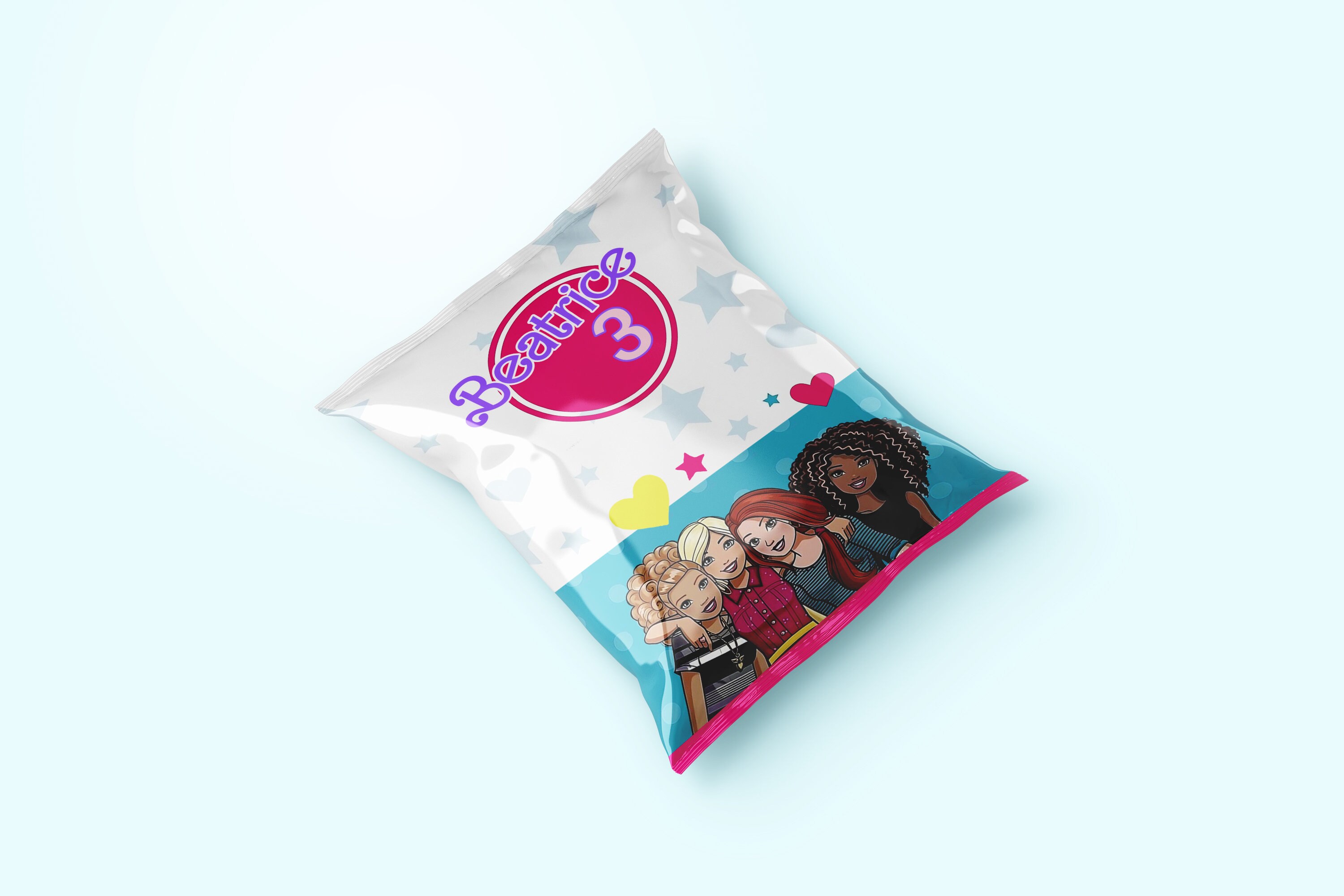 Barbie Chips Bag Barbie Theme Party Birthday Girl Chips Bags Decor Pink ...