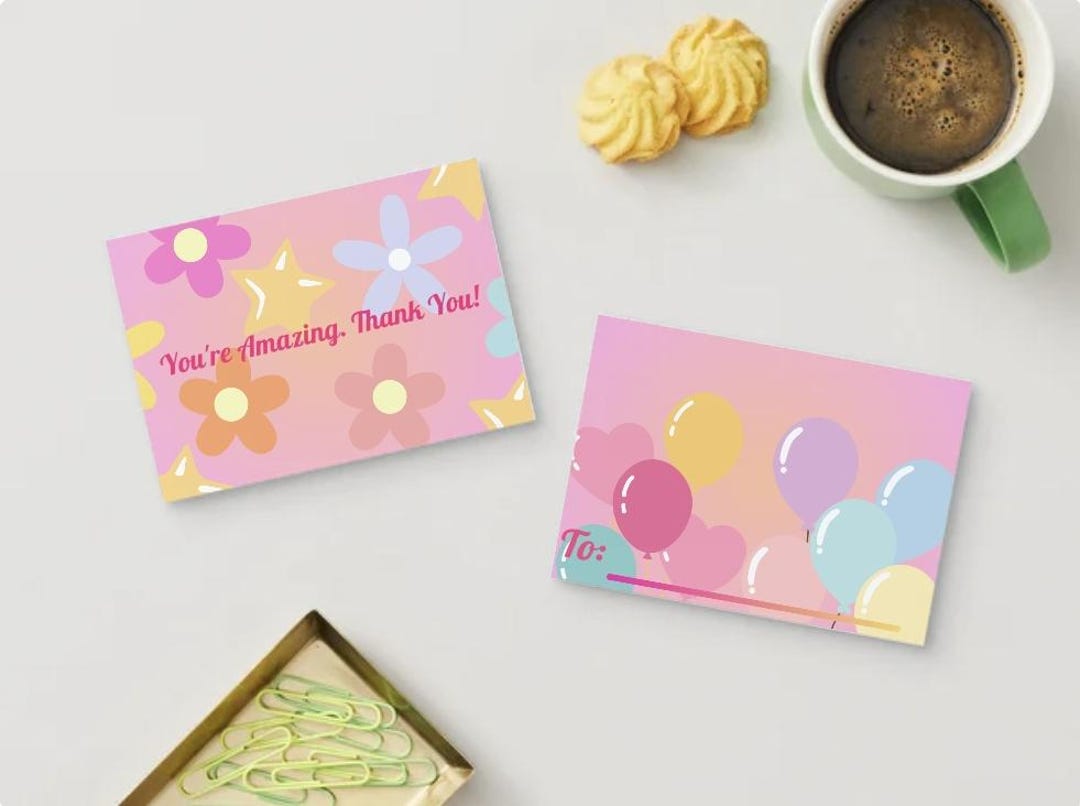 You Are Amazing - Inspirational Thank You Card - Digital Download - Etsy