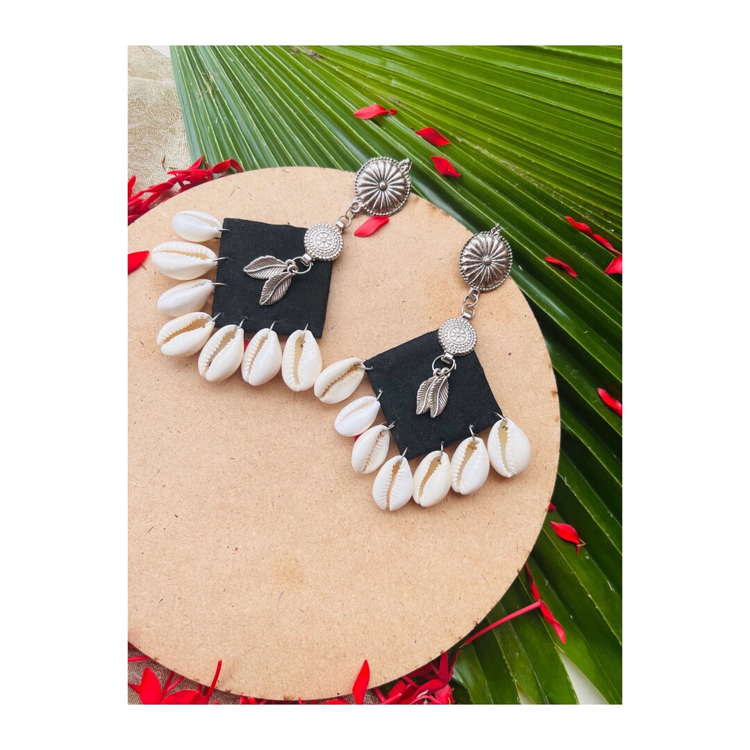 The Kala Kodi Handmade Ikkat Fabric Earring - Etsy