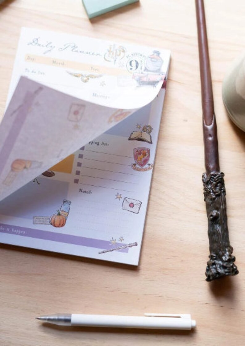 Harry Potter Desk Notepad english Version A5 Notepad - Etsy
