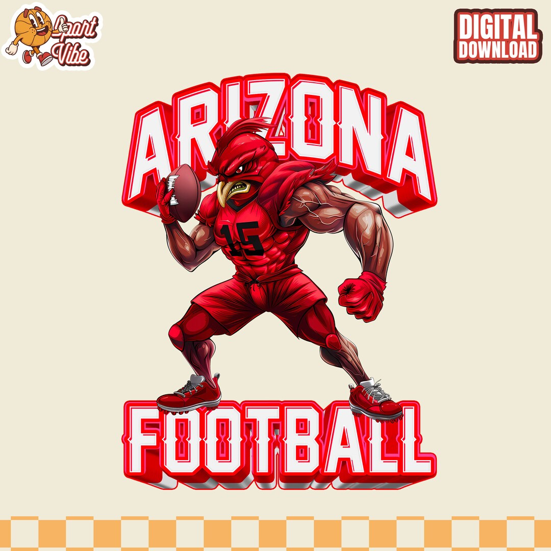Arizona Football Team Mascot PNG Digital Download for Print Cheerleader ...