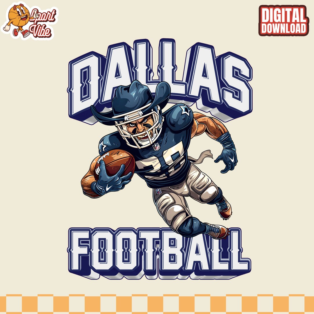 Dallas American Football Team Mascot PNG Digital Download for Creating ...