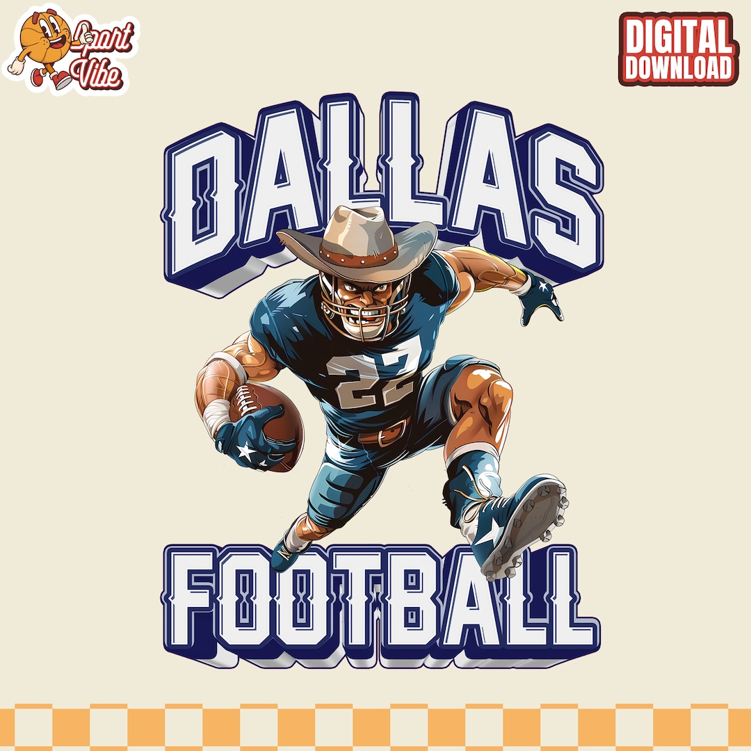 Dallas American Football Team Mascot PNG Digital Download for Creating ...