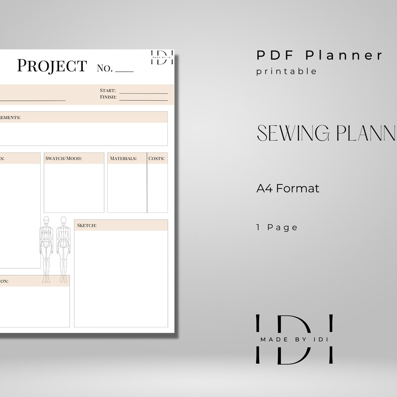 Sewing Planner - Etsy