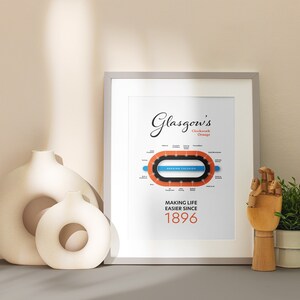 Glasgow's Clockwork Orange Tube Map - Gaelic - Digital Download / Print ...