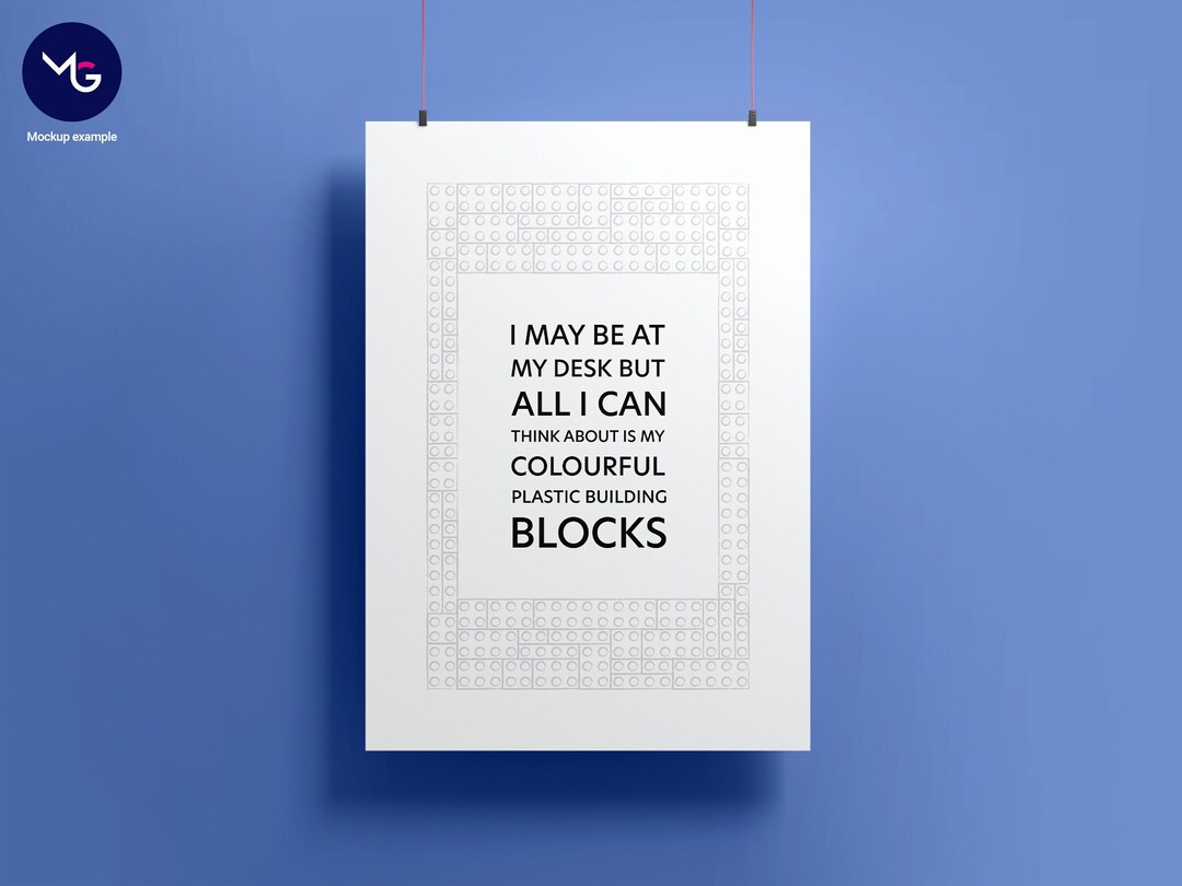 Colourful Building Blocks, Digital Download, A4 Print, Poster - Etsy