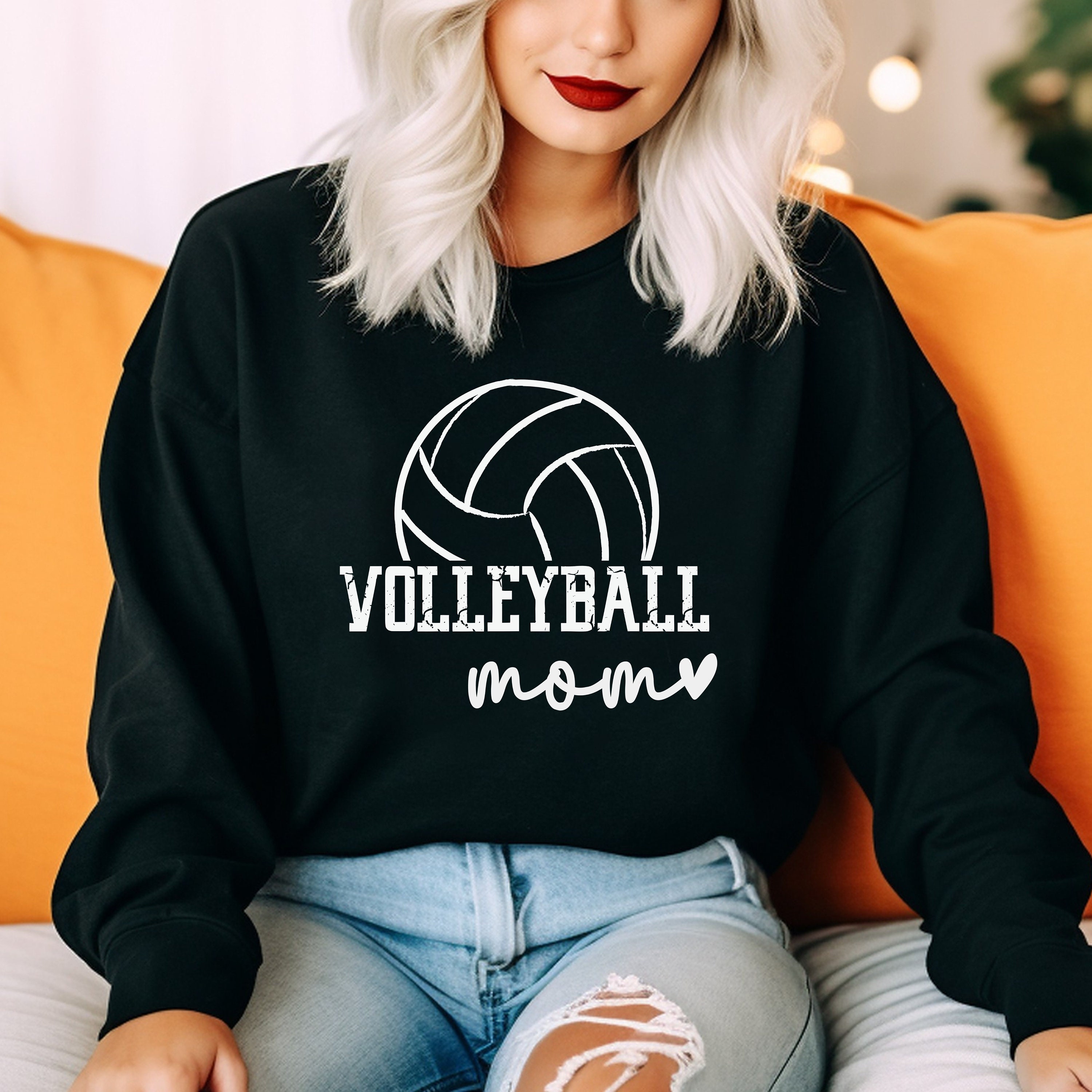 Volleyball Mom Sweatshirt With Name and Number, Volleyball Mom Hoodie ...