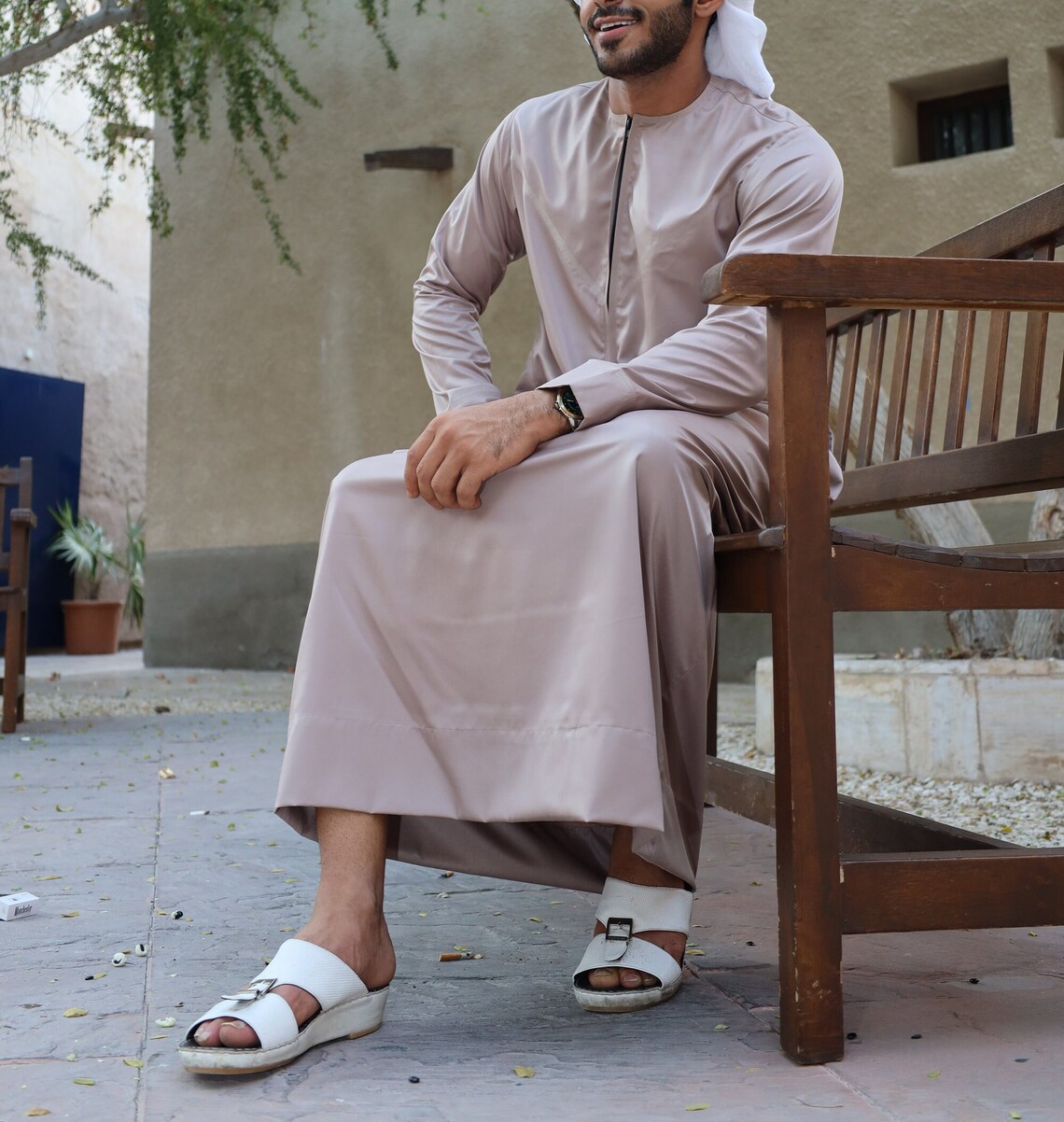 Tan Beige Omani Thobe Thobes for Men - Etsy