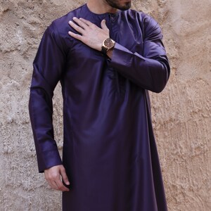 Purple Omani Cotton Thobe Thobe for Men - Etsy UK