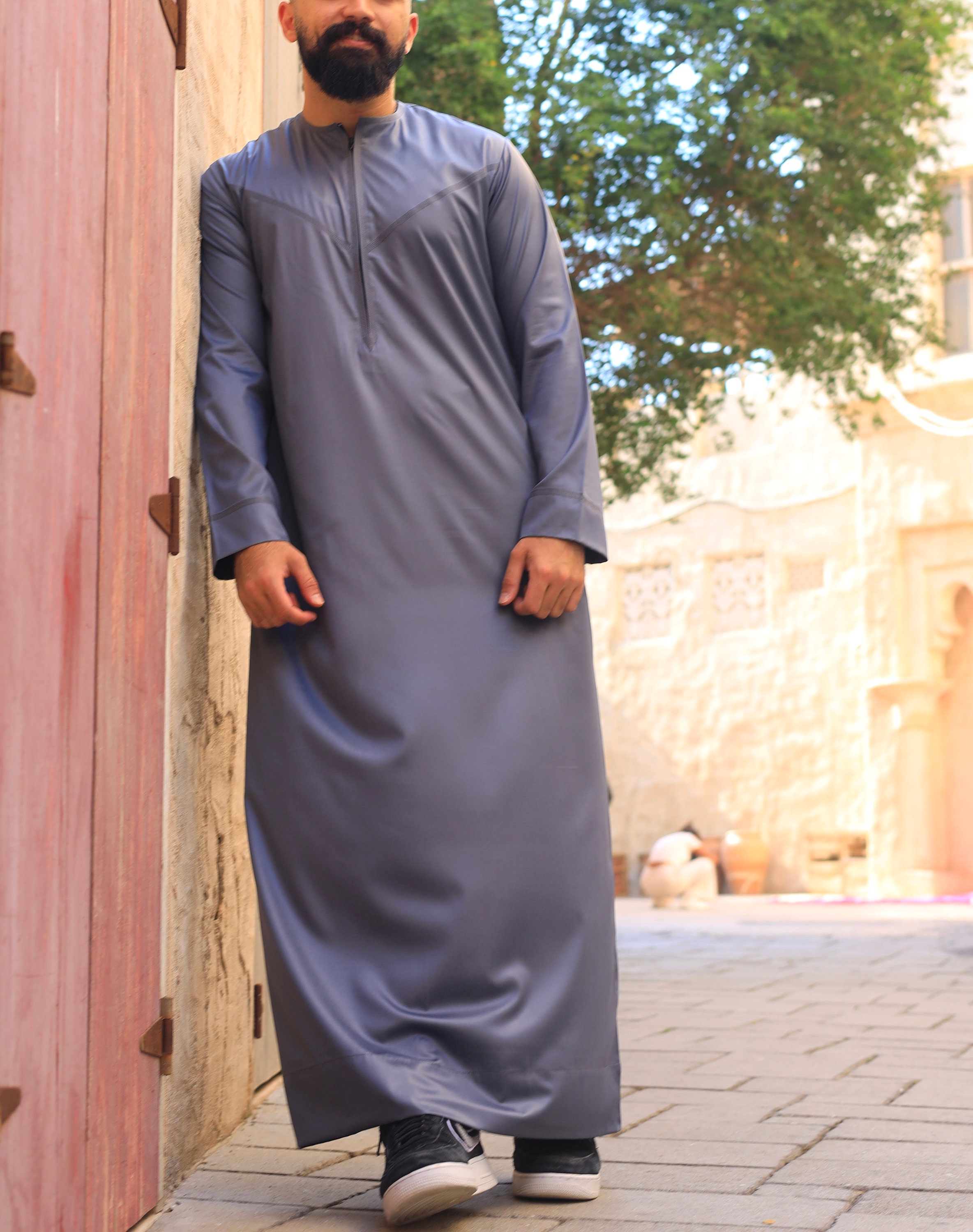 Dark Grey Omani Thobe Thobes for Men - Etsy UK