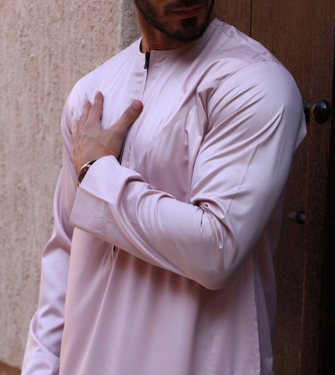 Pink Omani Thobe Mens Omani Thobes - Etsy UK