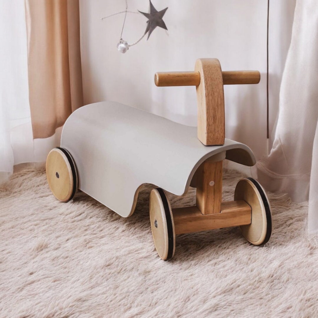 Personalized Walking Cart - Wooden Ride-on Vehicle. Ride-on Toy to ...
