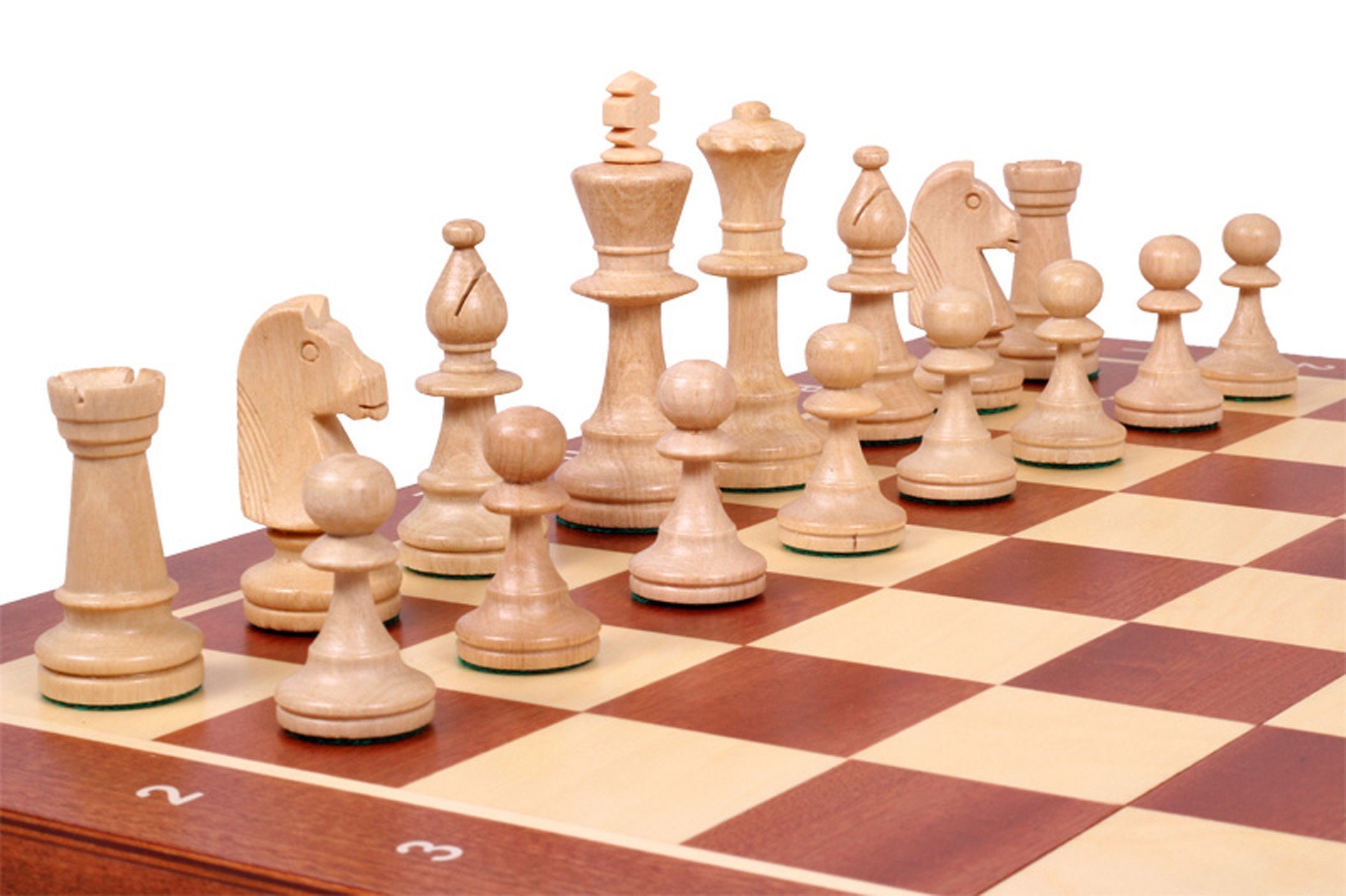 Wooden Chess Set Tournament Chess Board With Weighted Chess - Etsy UK