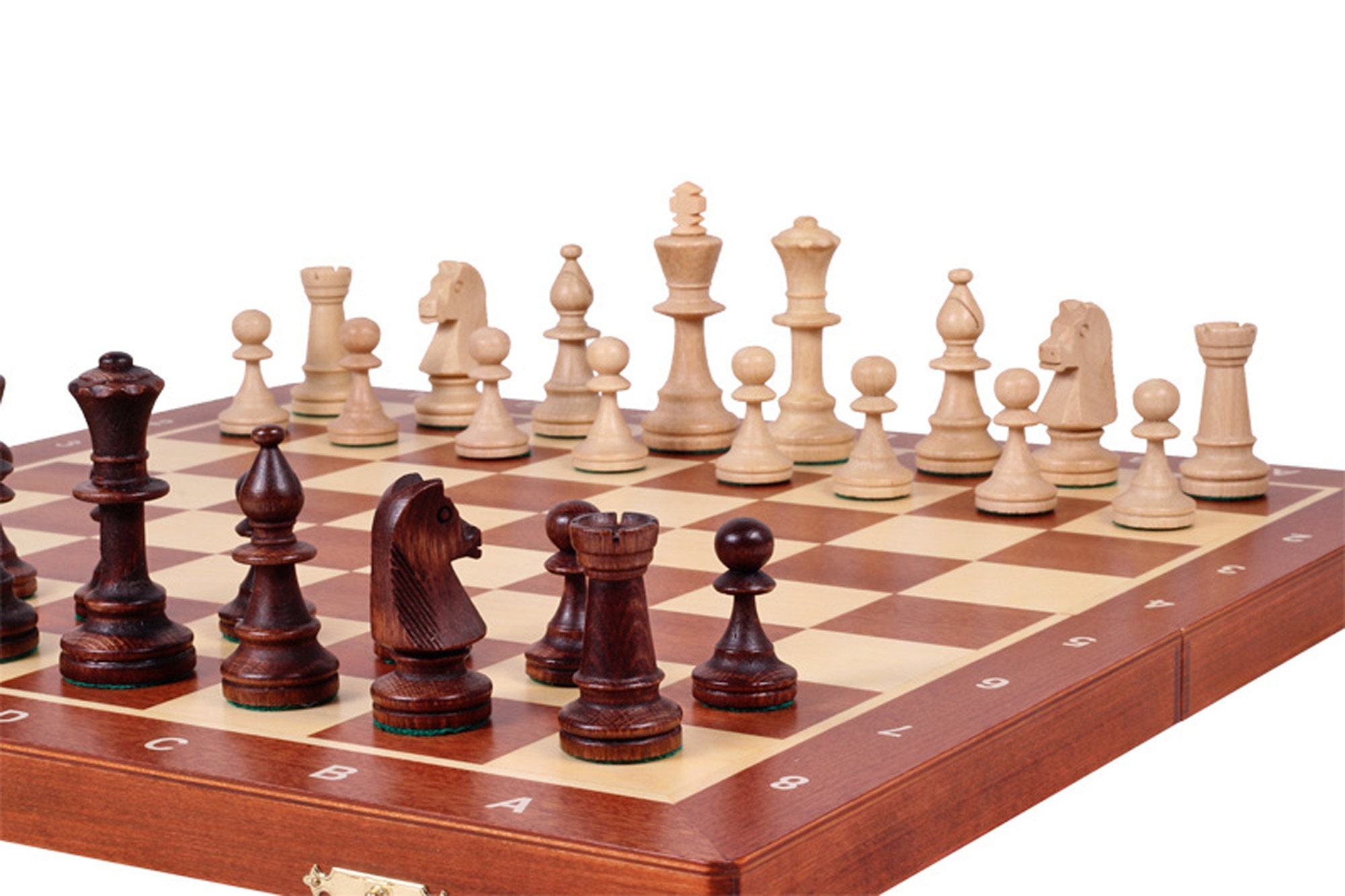 Wooden Chess Set Tournament Chess Board With Weighted Chess - Etsy UK
