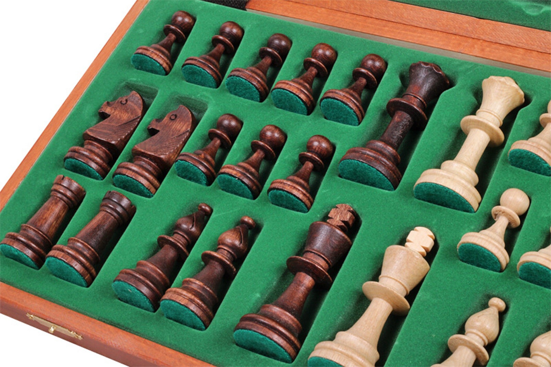 Wooden Chess Set, Tournament Chess Board With Weighted Chess Pieces ...