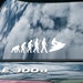 Jet Ski Evolution Sticker. Car Vinyl Decal. Durable, Scratchproof ...
