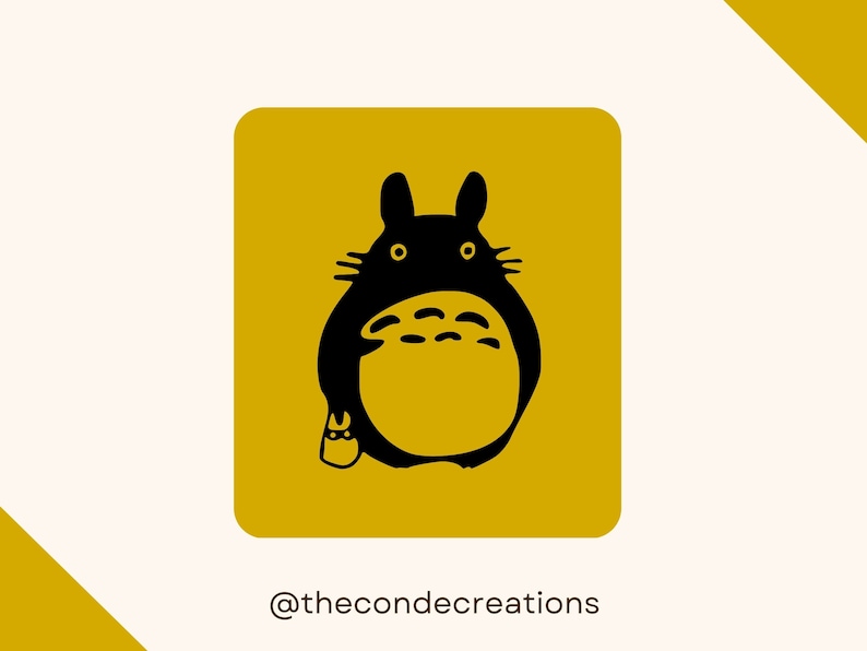 Totoro Sticker. Car Vinyl Decal. Durable, Scratchproof, Water Resistant ...