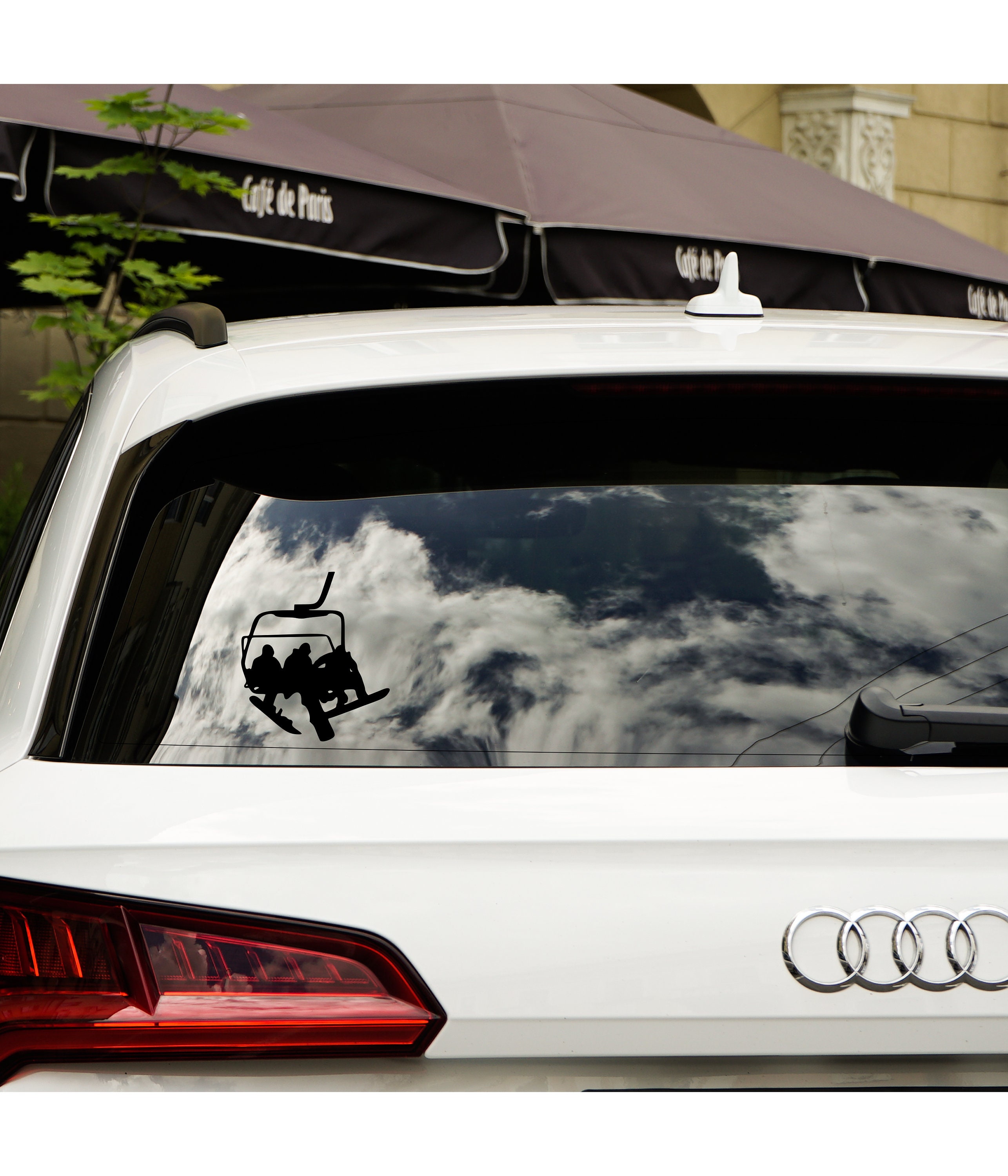 Snowboarding Gang Chairlift Sticker. Car Vinyl Decal. Durable ...