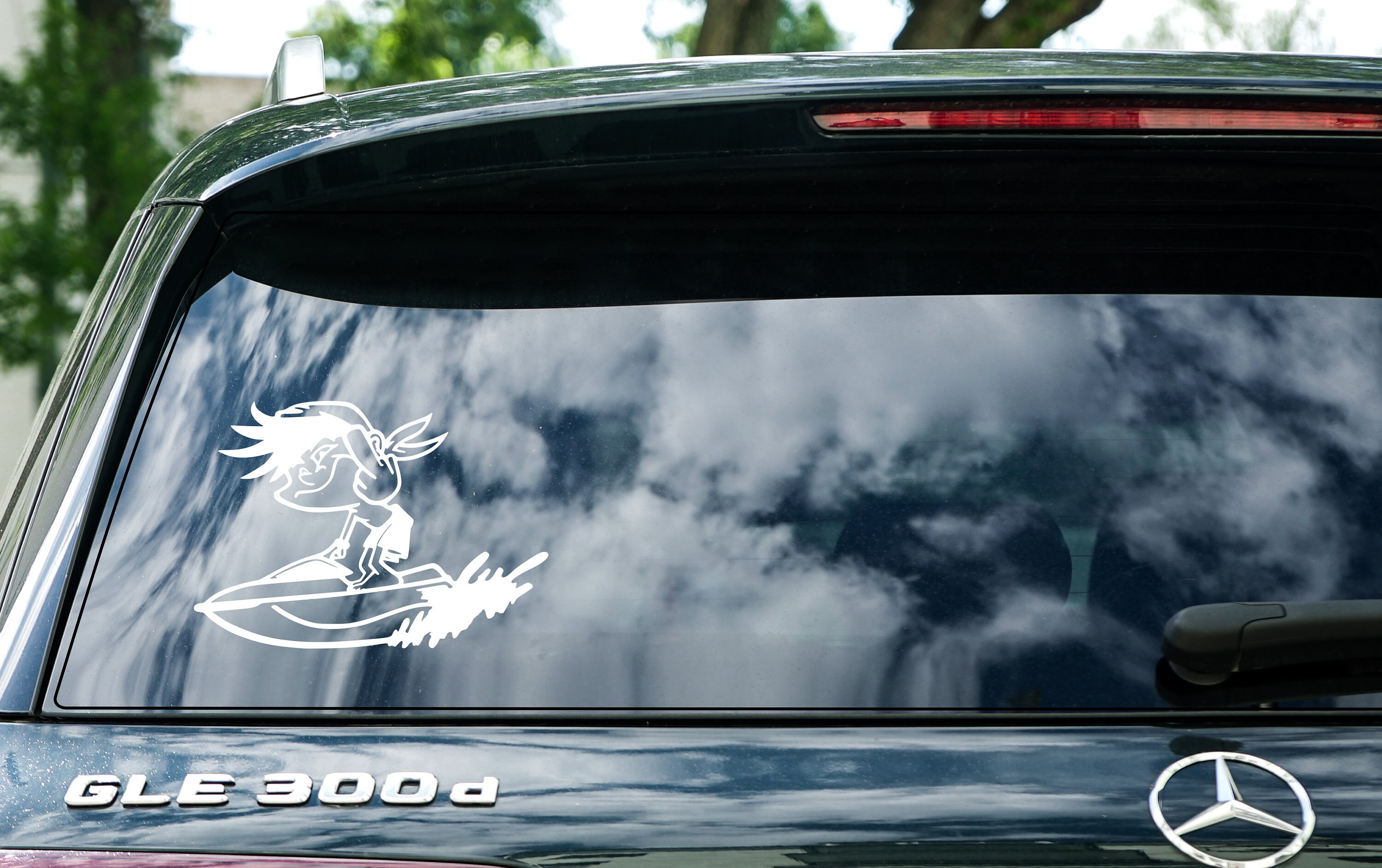 Boy on Jet Ski Sticker. Car Vinyl Decal. Durable, Scratchproof, Water ...