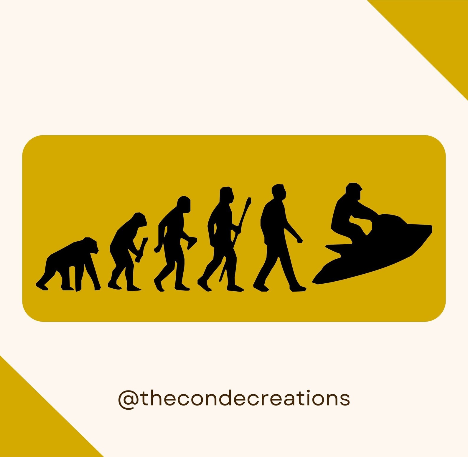 Jet Ski Evolution Sticker. Car Vinyl Decal. Durable, Scratchproof ...