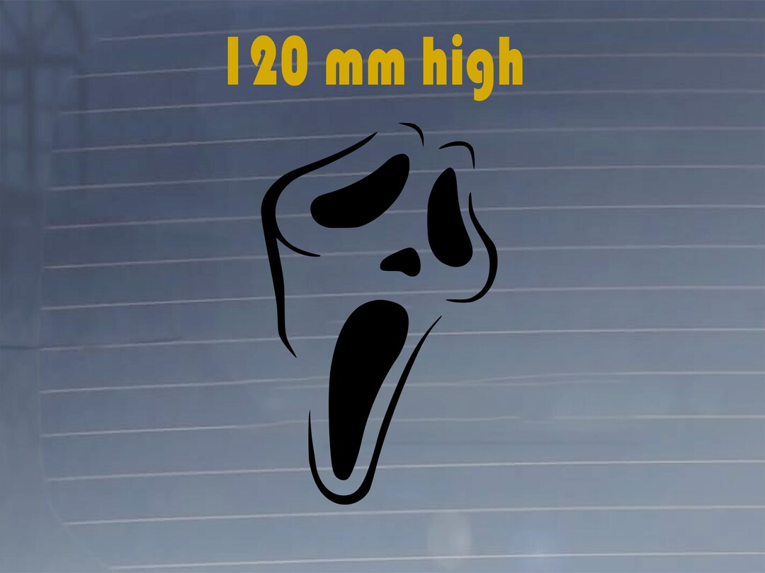 The Scream Face Vinyl Decal for Car & Wall - Spooky, Durable ...