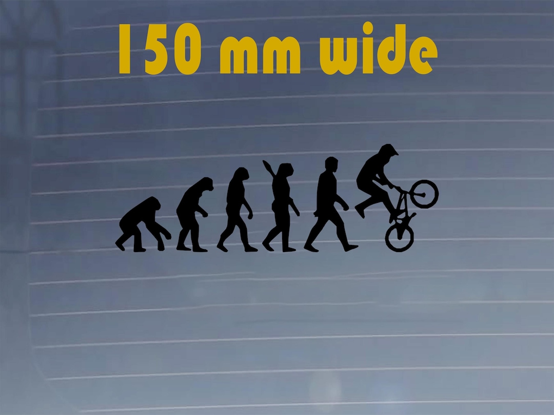 BMX Evolution Sticker. Car Vinyl Decal. Durable, Scratchproof, Water ...