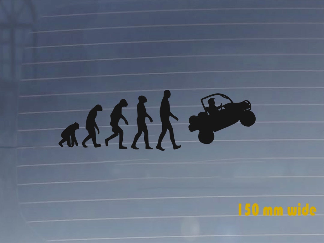 Quad Evolution Sticker. Car Vinyl Decal. Durable, Scratchproof, Water ...