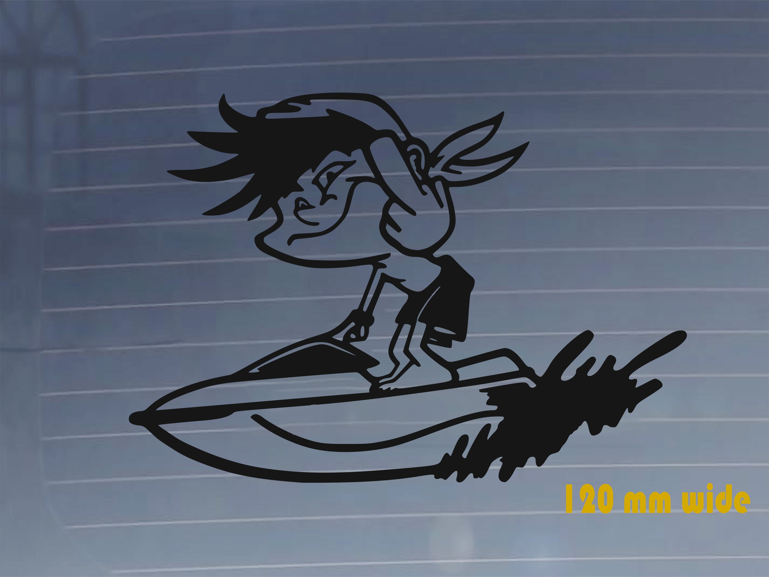 Boy on Jet Ski Sticker. Car Vinyl Decal. Durable, Scratchproof, Water ...
