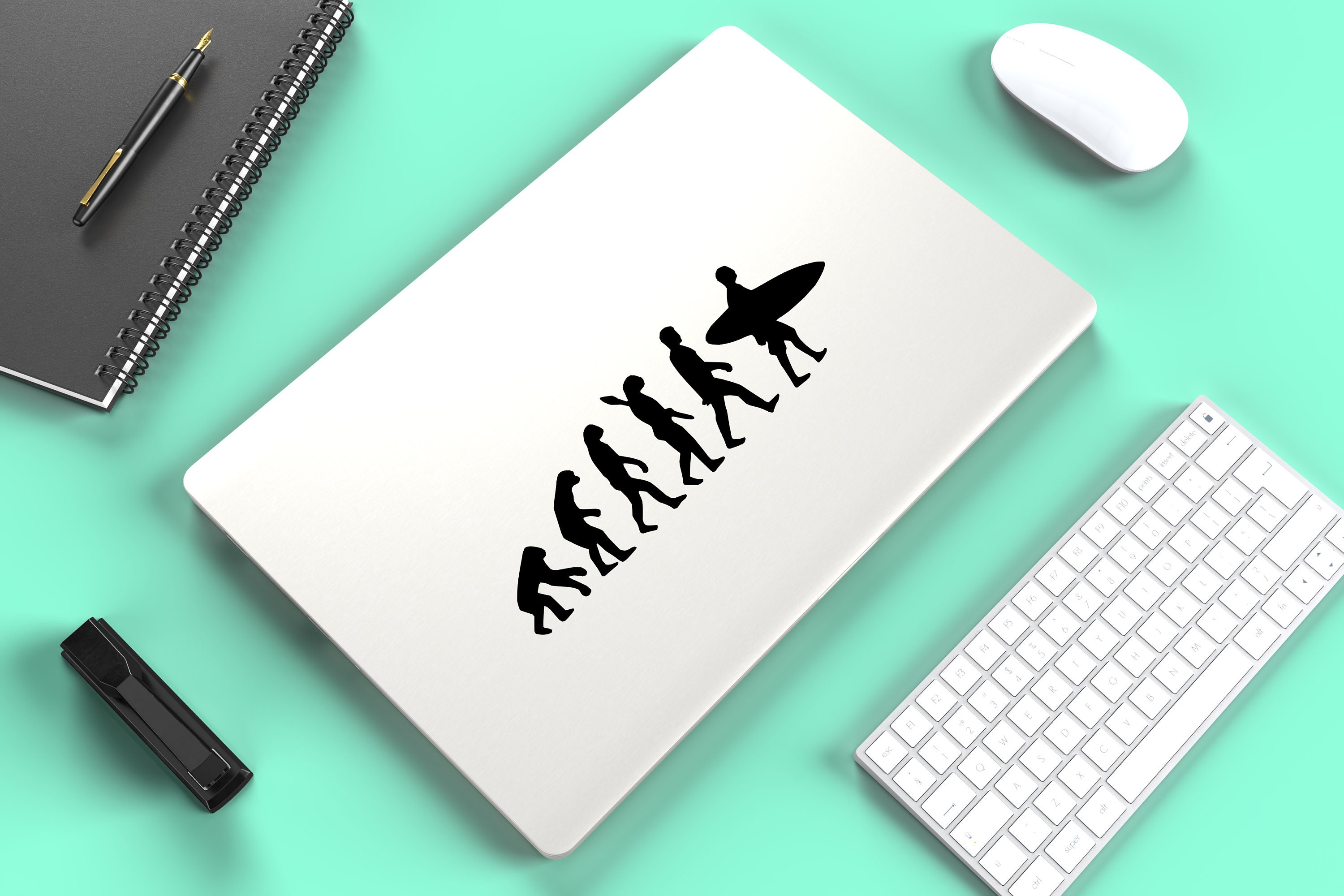 Surf Evolution Sticker. Car Vinyl Decal. Durable, Scratchproof, Water ...