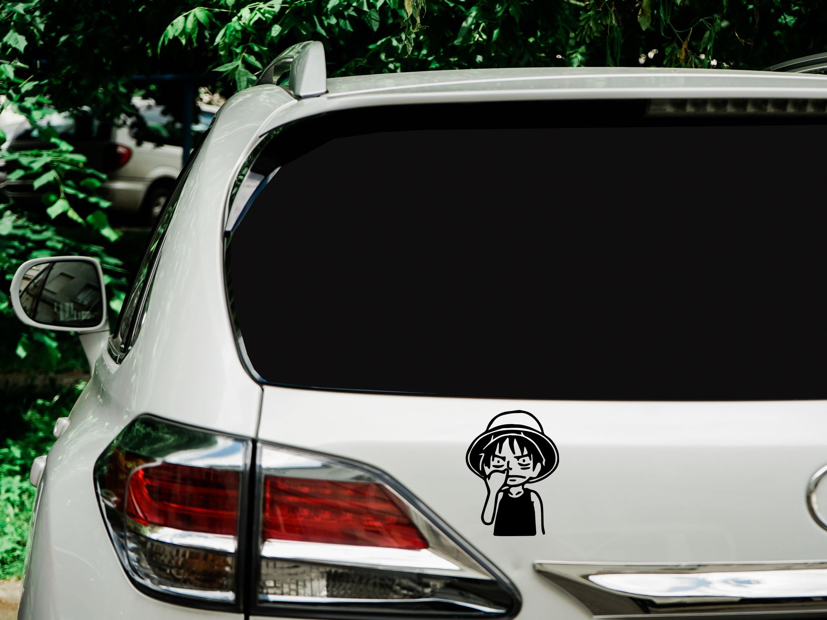 Funny Finger in Nose Luffy One Piece Sticker. Car Vinyl Decal. Durable ...